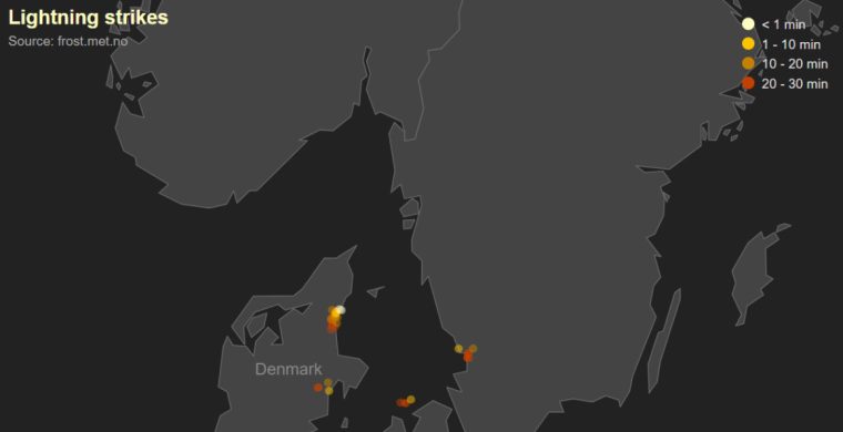 Lightning map – create your own using Highcharts